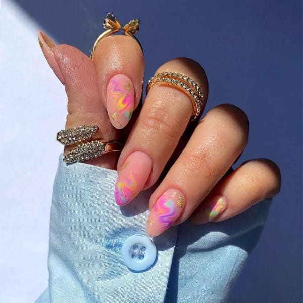 30+ Summer Swirl Nails You Need To Try!