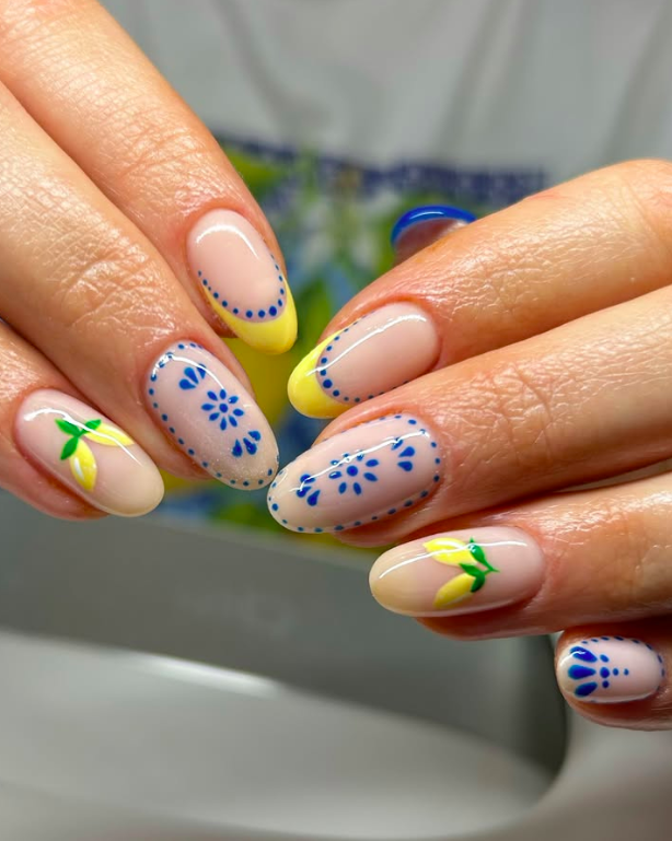 30 Cute Lemon And Blue Nails You Need To Try This Summer Prada Pearls 30 Cute Lemon And Blue Nails You Need To Try This Summer Prada Pearls